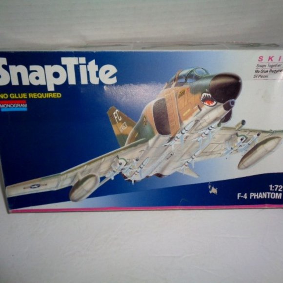Monogram | Toys | F4 Phantom Jet Fighter Model Kit Snaptite By Monogram ...